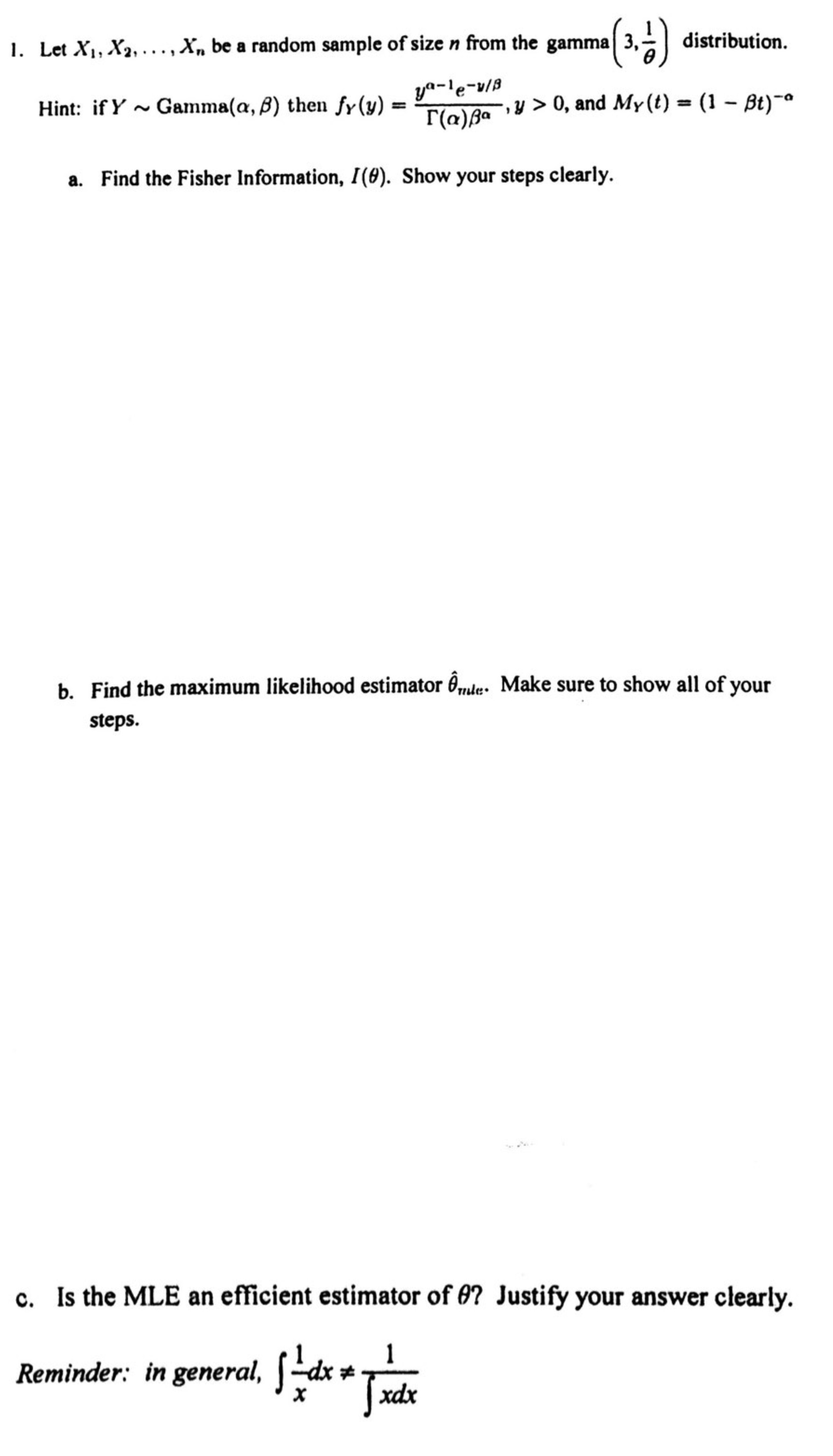 Solved Let x1,x2,dots,xn ﻿be a random sample of size n ﻿from | Chegg.com