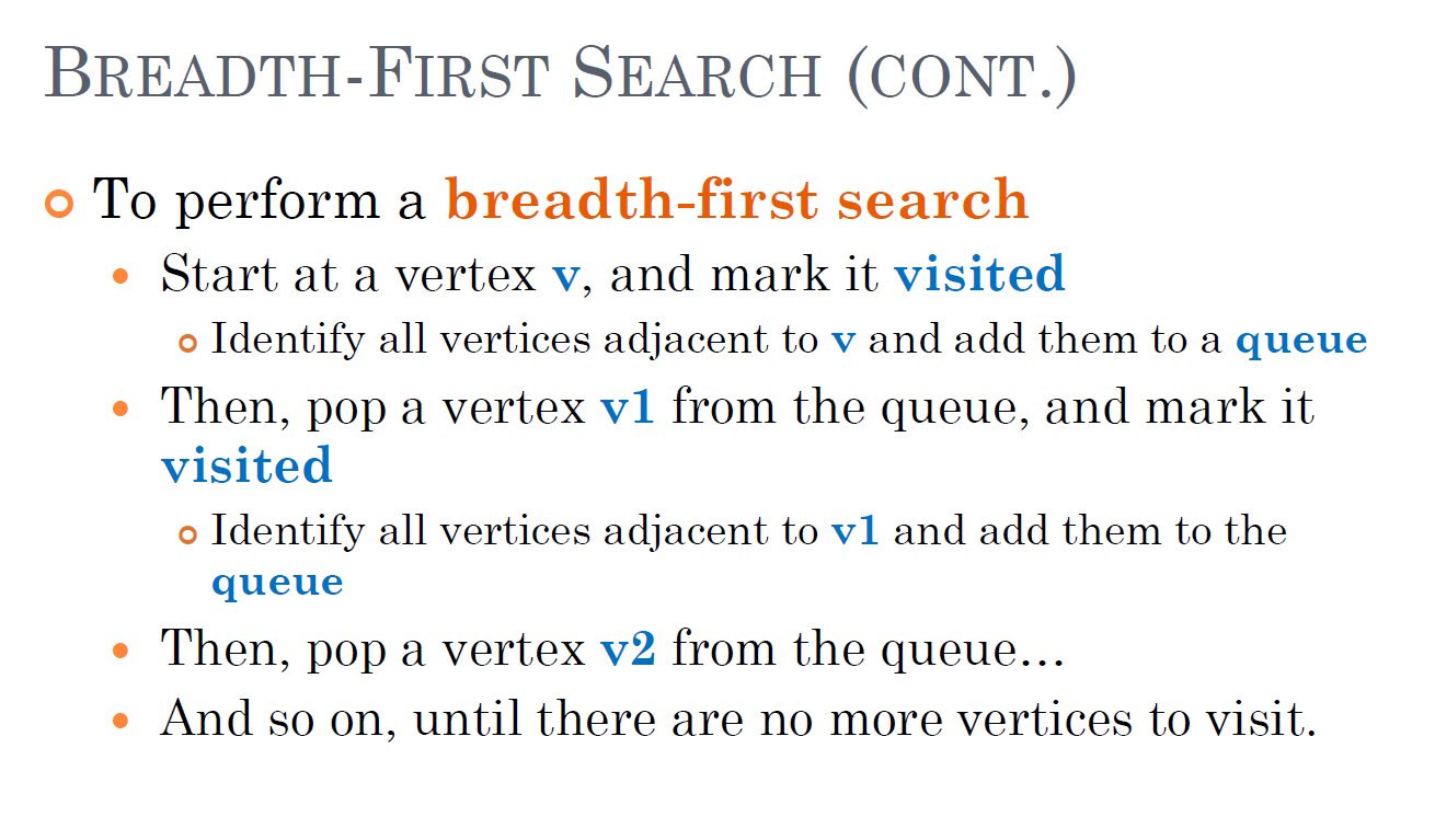 Solved Implement the function bfsTraversal that performs a | Chegg.com