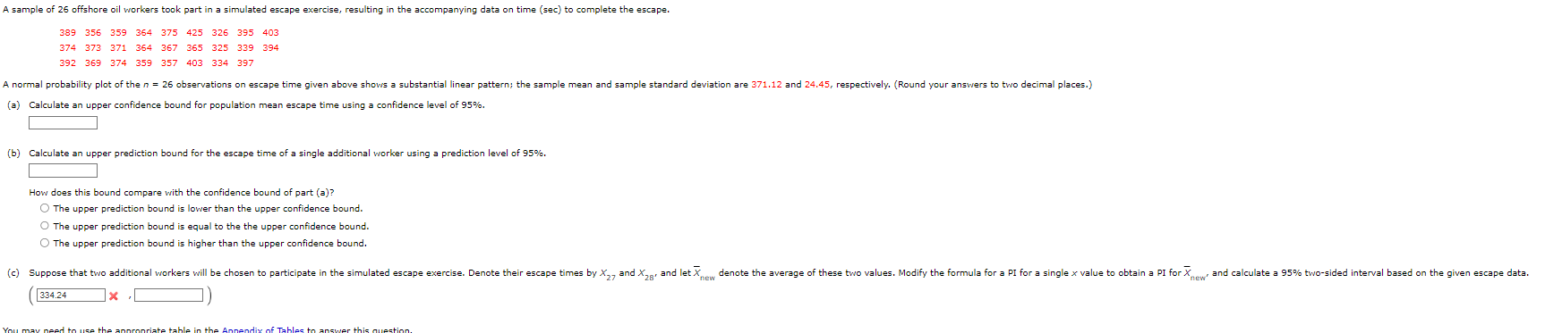 Solved A sample of 26 offshore oil workers took part in a | Chegg.com