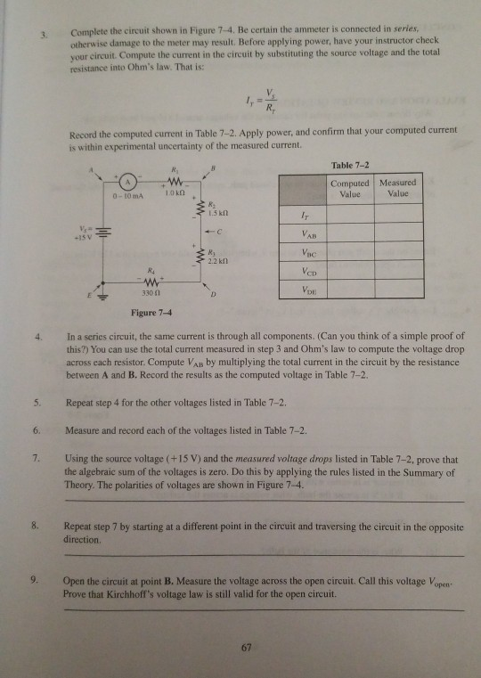 Solved Name Date Class Series Circuits READING Text, | Chegg.com