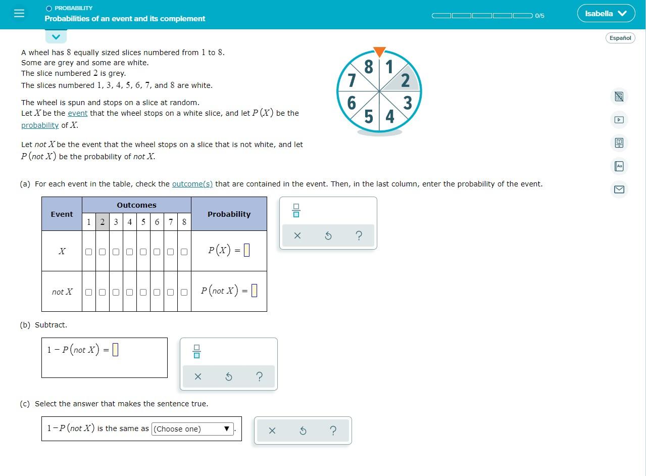 [Solved]: O PROBABILITY = 0/5 Probabilities of an event an