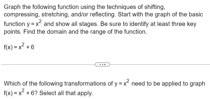 Solved Which of the following transformations of y=x2 ﻿need | Chegg.com