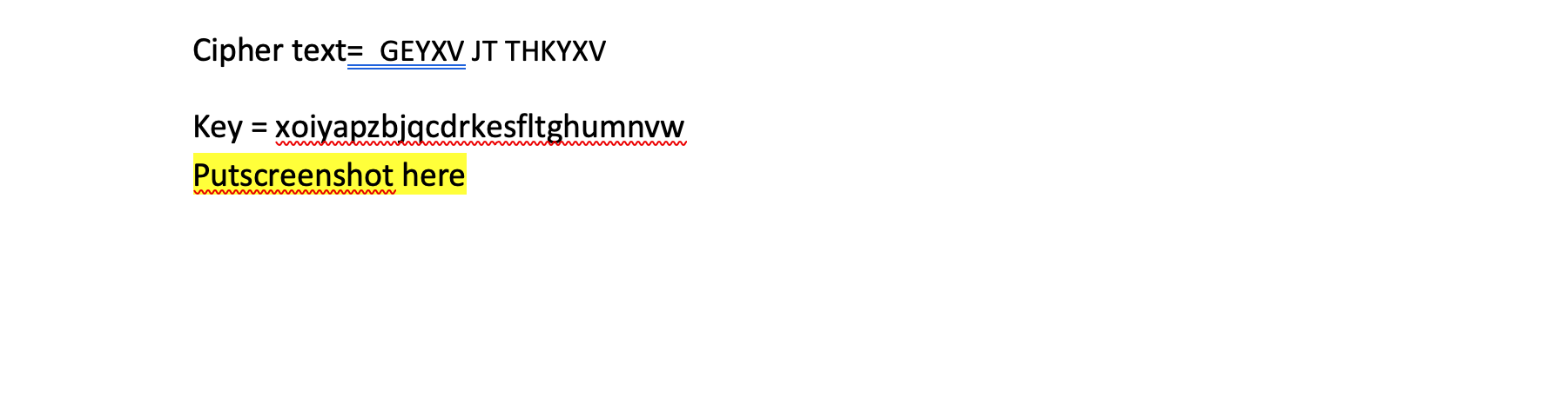 Solved 1.1 Implementing Mono Alphabetic Substitution cipher | Chegg.com