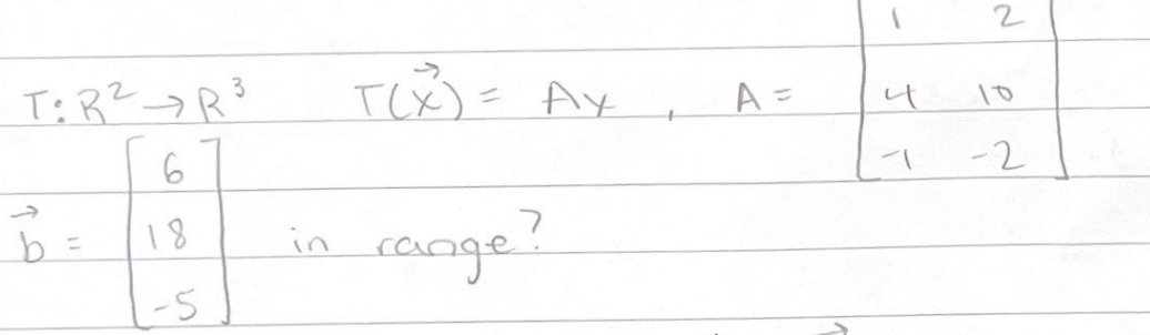 Solved \\[ T: R^{2} \\rightarrow R^{3} \\quad T(\\vec{x})=A | Chegg.com