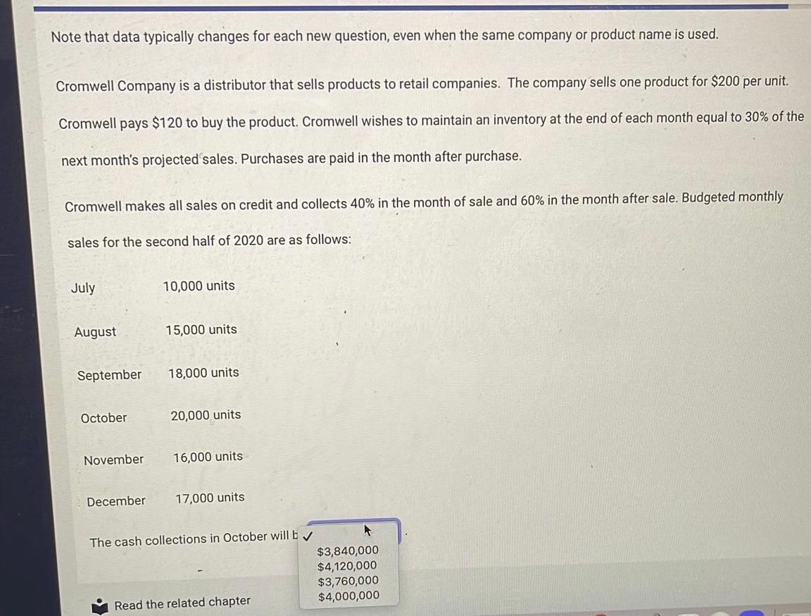 Solved Note that data typically changes for each new | Chegg.com