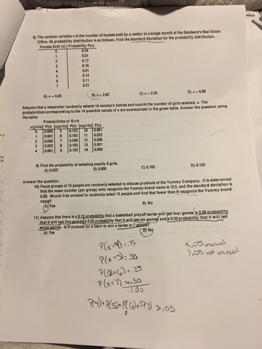 Solved MULTIPLE CHOICE Choose the one alternative that best | Chegg.com