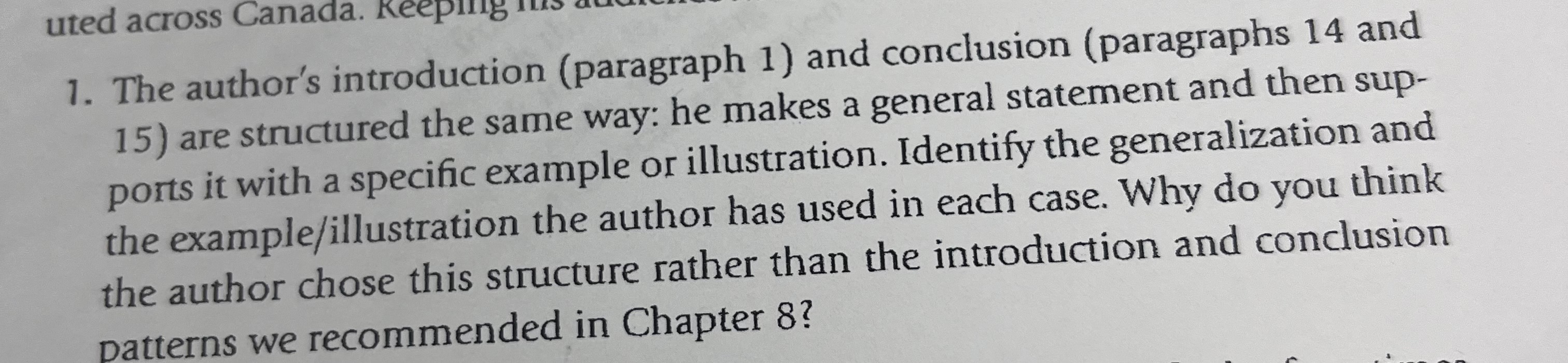 Solved The author's introduction (paragraph 1) ﻿and | Chegg.com