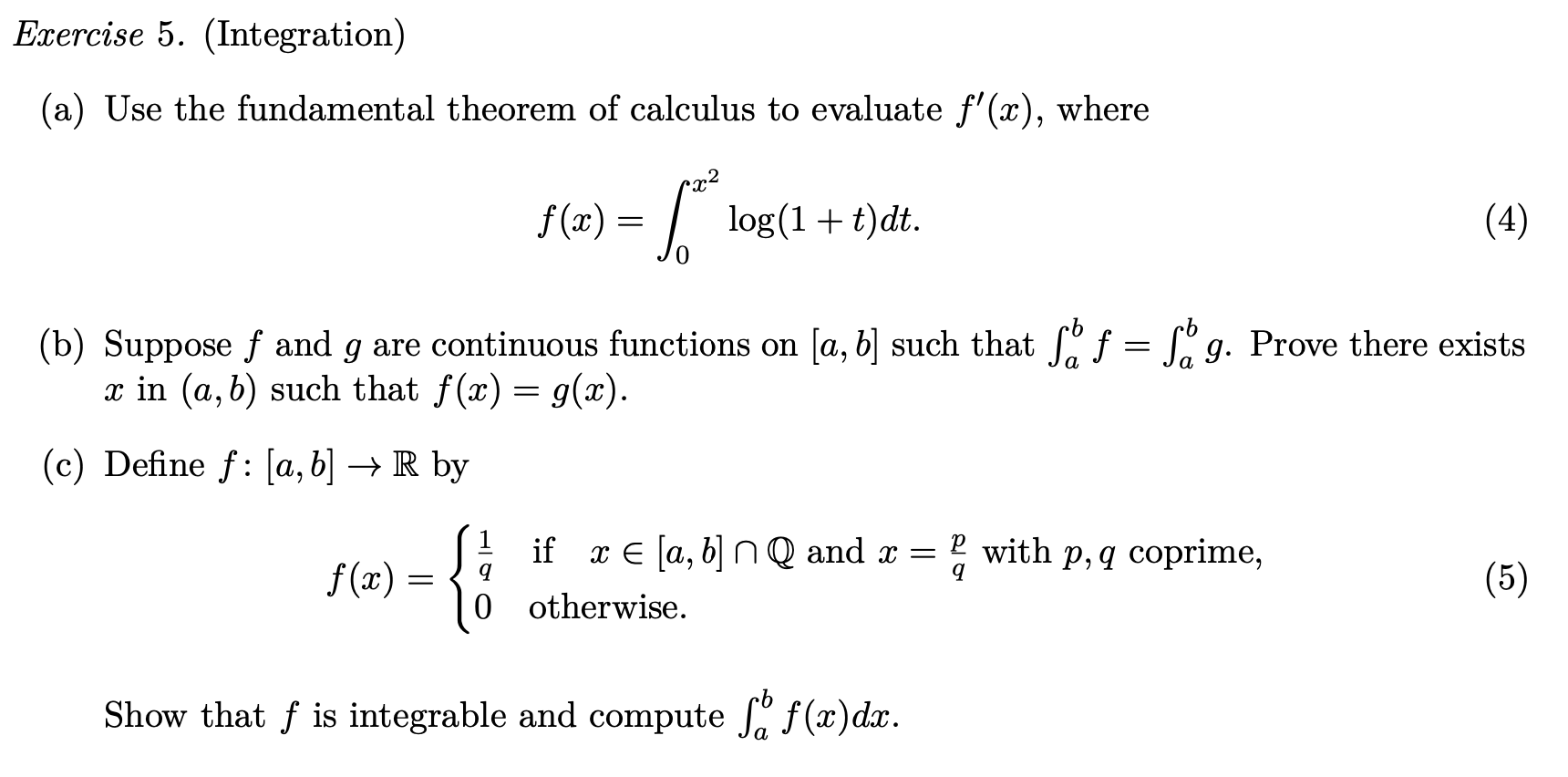 Solved (a) Use the fundamental theorem of calculus to | Chegg.com