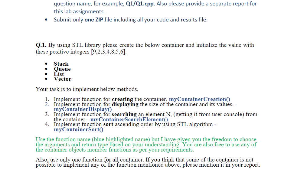 Solved question name, for example, Q1/01.cpp. Also please | Chegg.com