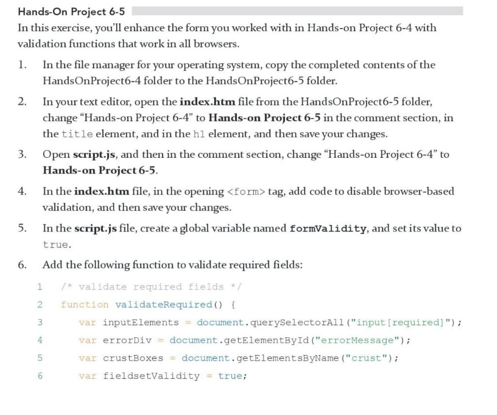 Solved Hands-On Project 6-5 In this exercise, you'll enhance | Chegg.com