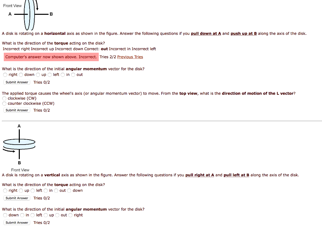 Solved Can you please draw the torque and radius vectors as | Chegg.com
