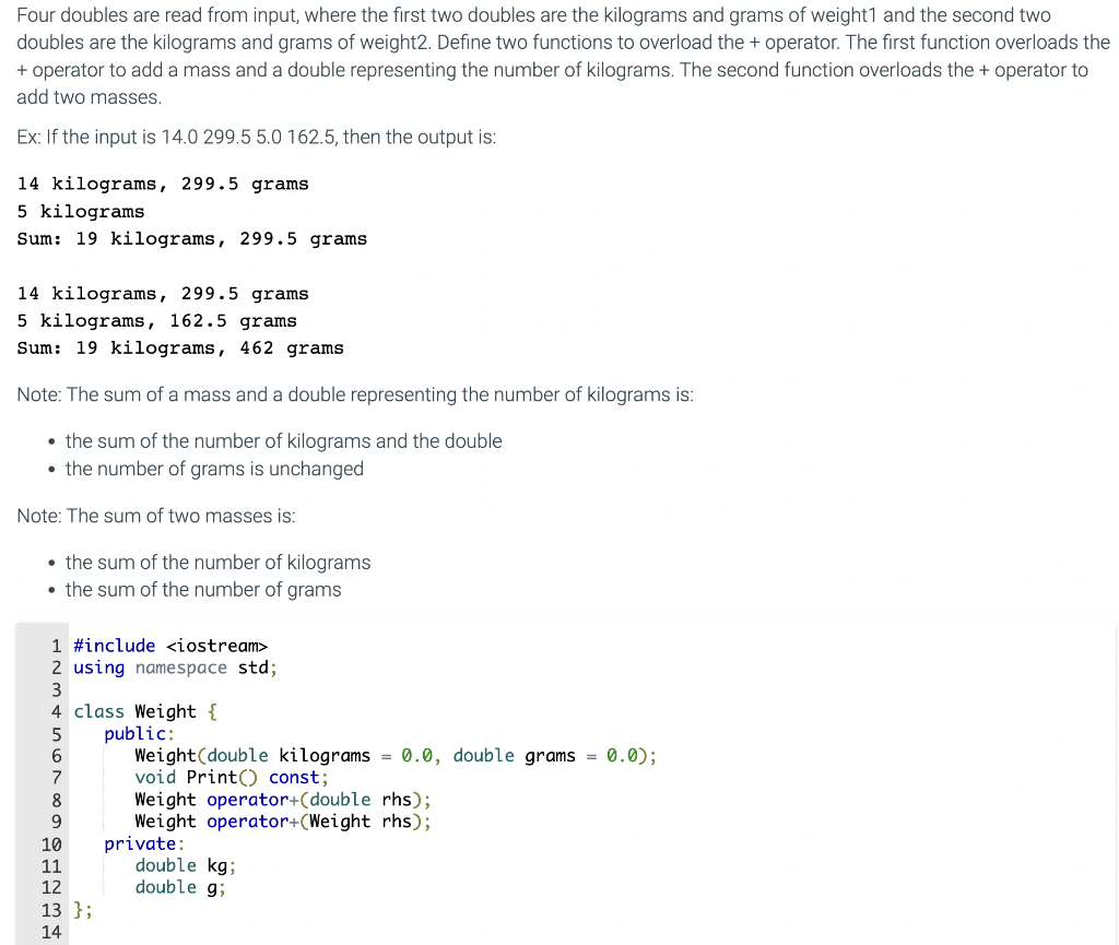Solved Four doubles are read from input, where the first two | Chegg.com