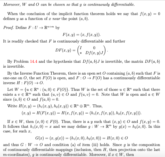 Problem 16 2 Use Of The Implicit Function Theorem