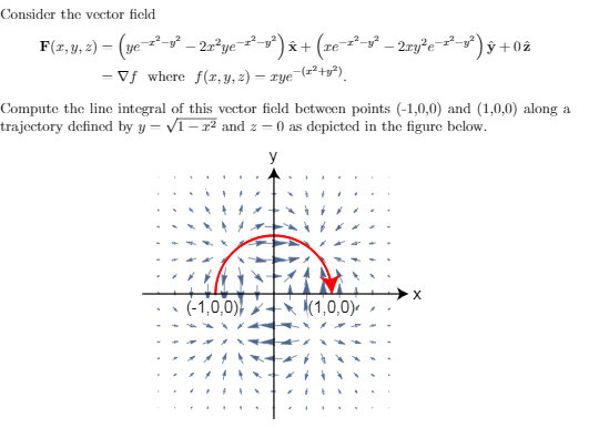 Solved Consider the vector field F(x, y, z - (xe v – 2ưởe - | Chegg.com