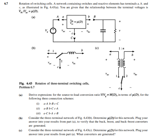 Solved 6,7 Rotation of switching cells. A network containing | Chegg.com