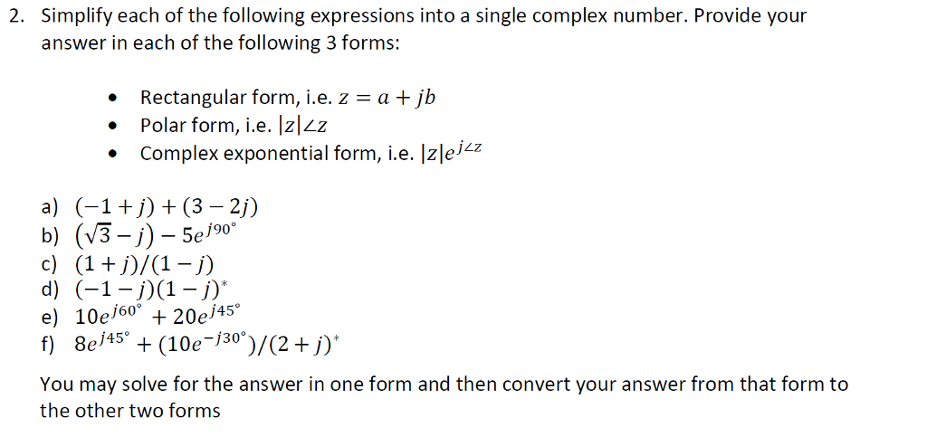 Solved Simplify each of the following expressions into a | Chegg.com