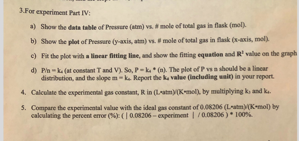 Solved I Need you to show me how to put the mol of STP AND | Chegg.com
