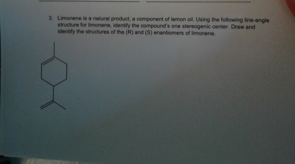 Solved 3. Limonene is a natural product, a component of | Chegg.com