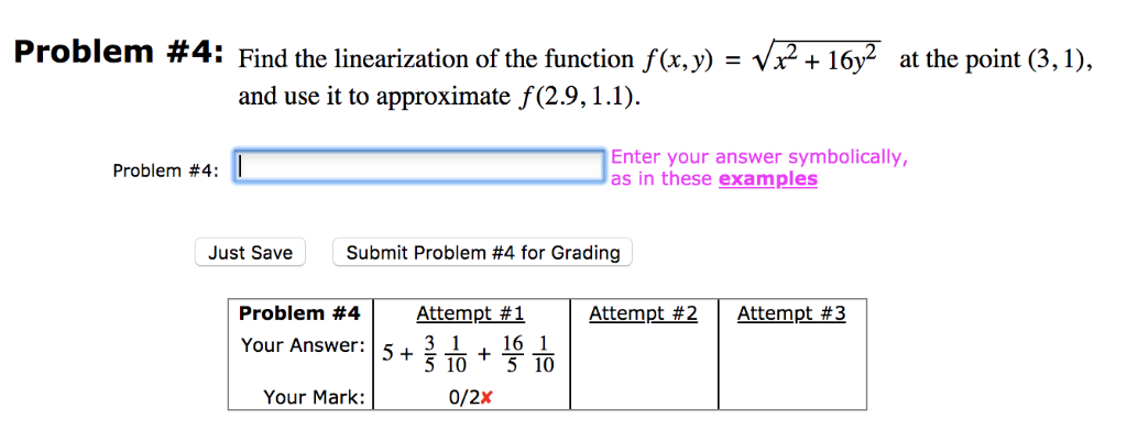 Solved Problem #4: Find the linearization of the function | Chegg.com