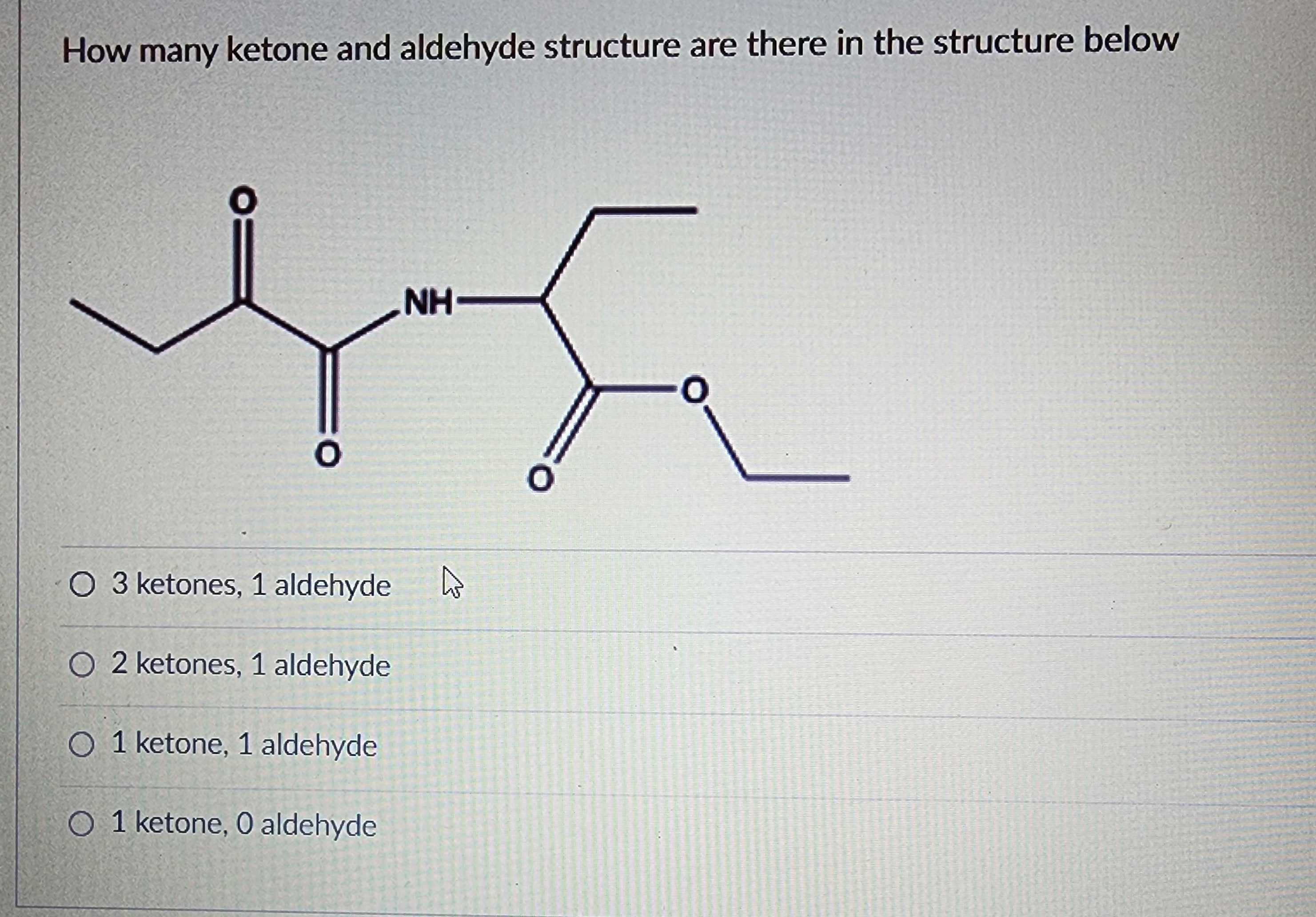 Solved How many ketone and aldehyde structure are there in | Chegg.com