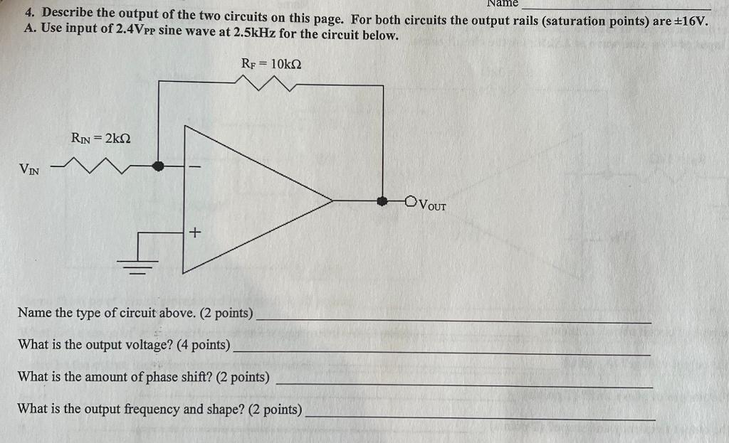 Solved 4. Describe the output of the two circuits on this | Chegg.com