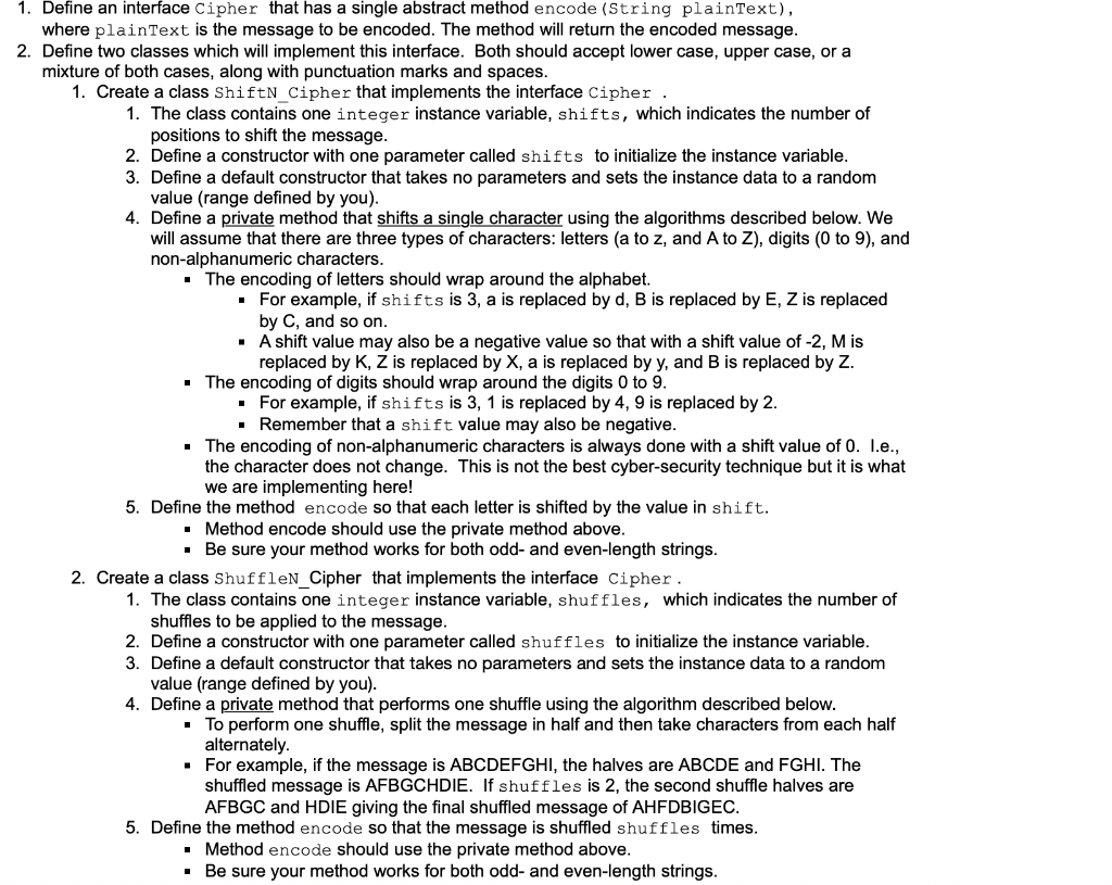 Solved lere plaintext is the message to be encoded. The | Chegg.com