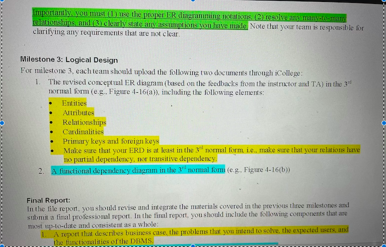 Solved Importantly, you must (1) use the proper ER | Chegg.com