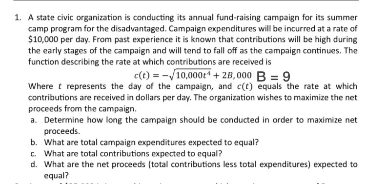 Solved A state civic organization is conducting its annual | Chegg.com