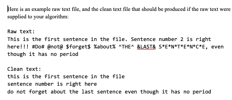 Solved For the part of select 1(clean a file), I want to | Chegg.com