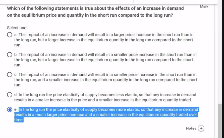 Solved Mark Which of the following statements is true about | Chegg.com