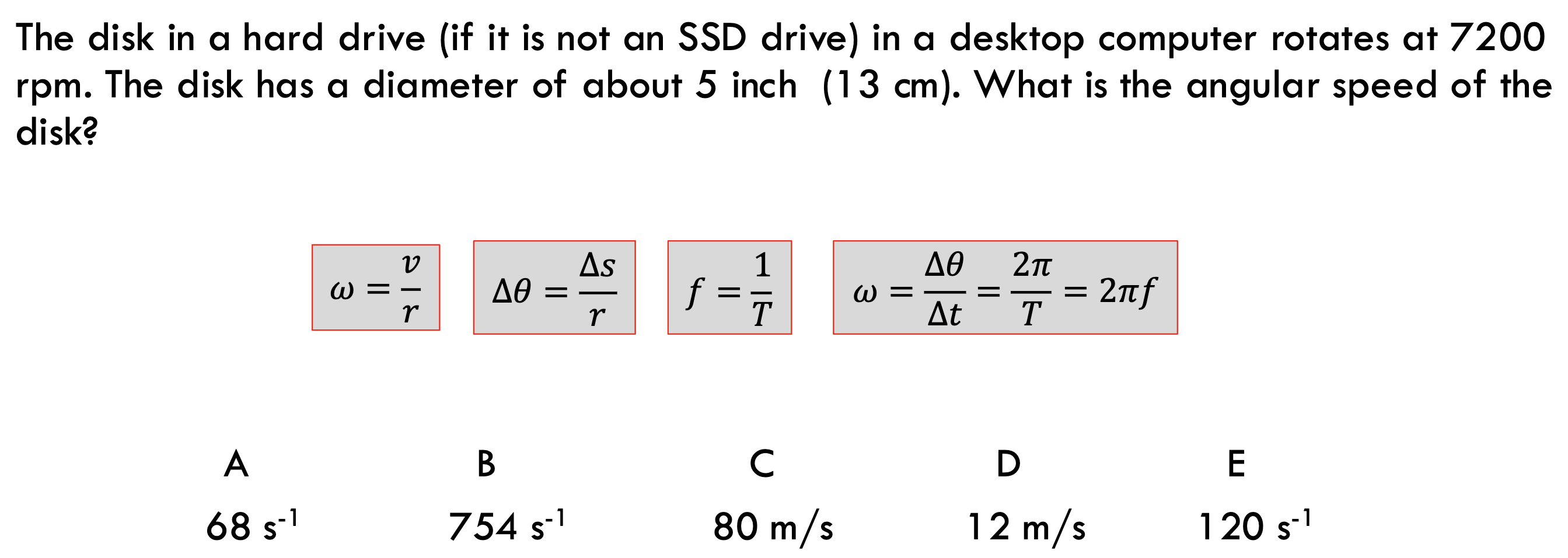 Solved The disk in a hard drive (if it is not an SSD drive) | Chegg.com