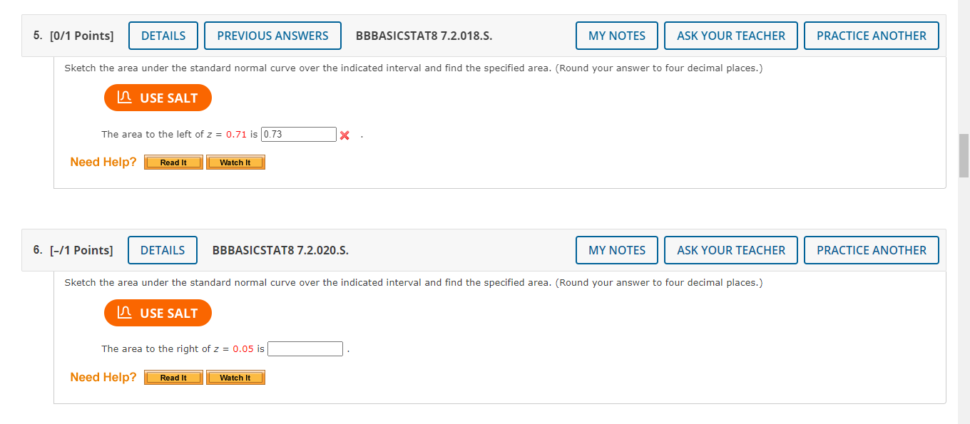 Solved 5. [0/1 Points] DETAILS PREVIOUS ANSWERS BBBASICSTAT8 | Chegg.com