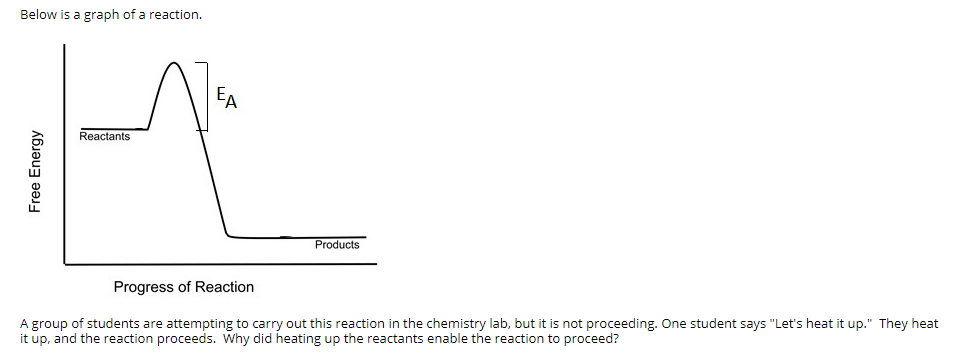 Solved Below is a graph of a reaction. Reactants Free Energy | Chegg.com