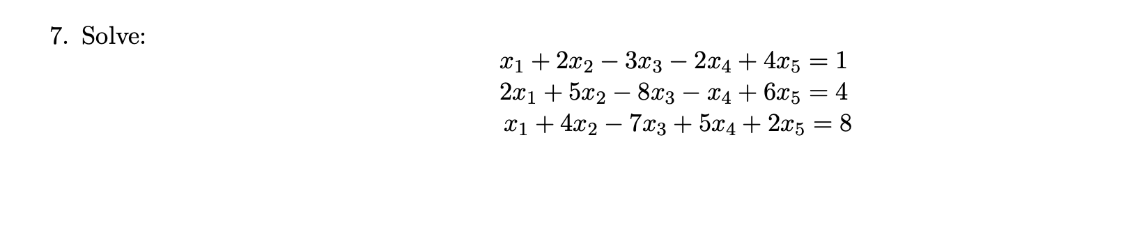 Solved 7. Solve: | Chegg.com