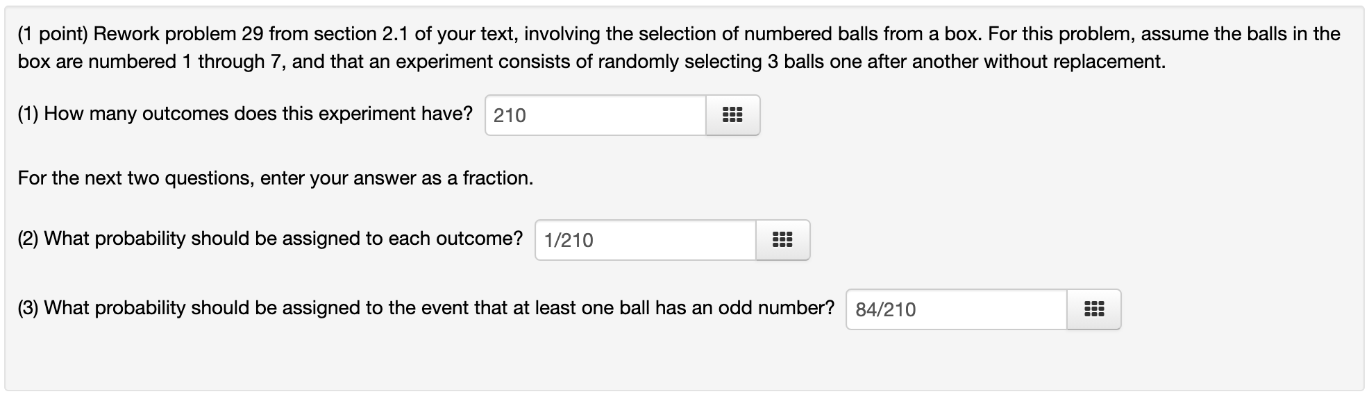 Solved (1 point) Rework problem 29 from section 2.1 of your | Chegg.com