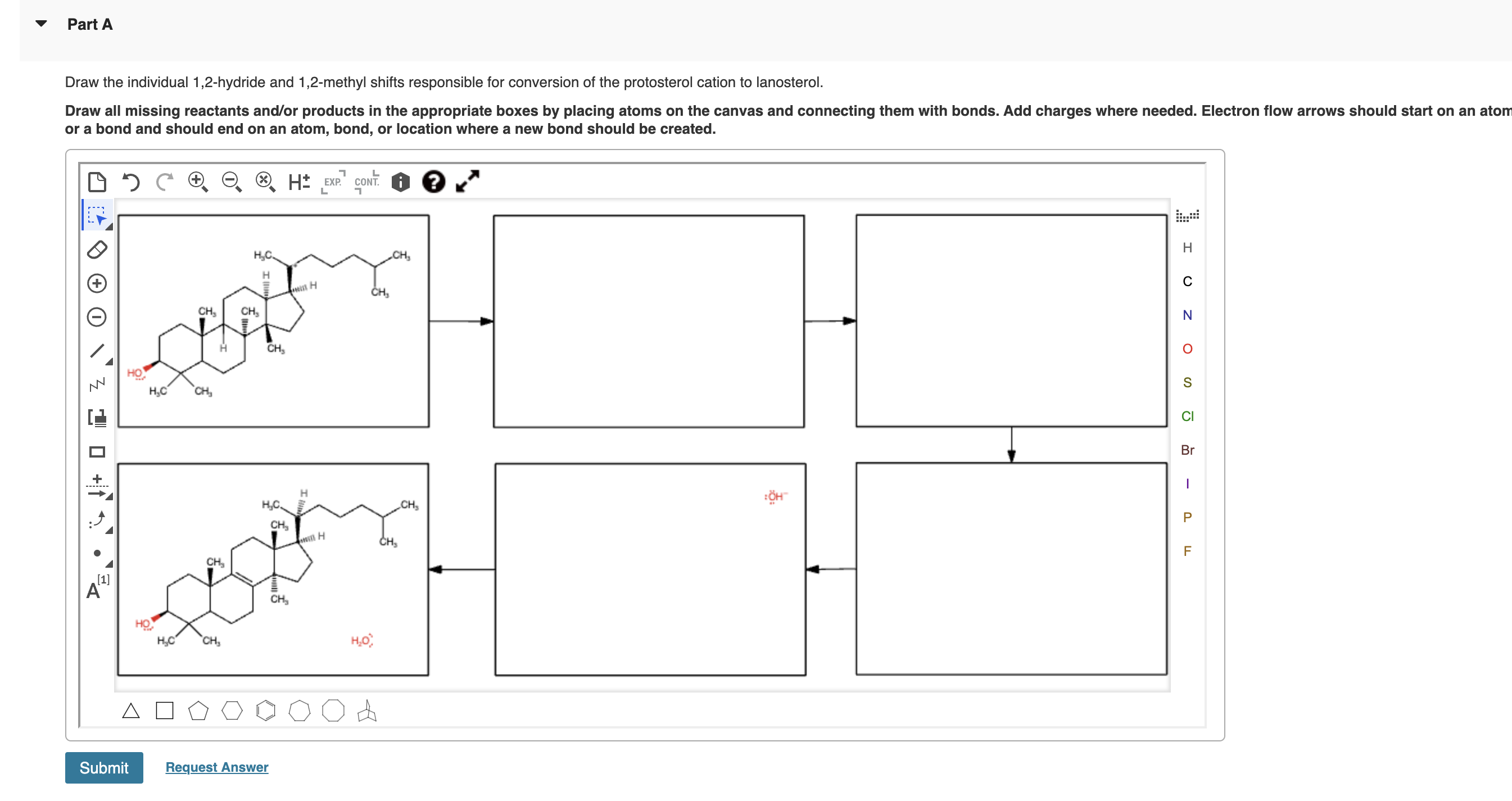 Solved Part B: How many hydride shifts are involved?Part C: | Chegg.com