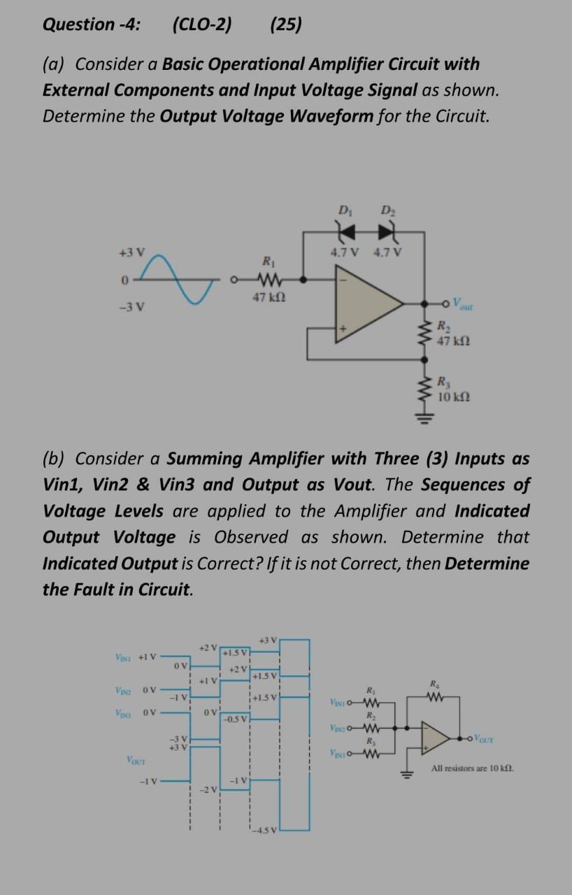 Solved Question -4: (CL0-2) (25) (a) Consider a Basic | Chegg.com