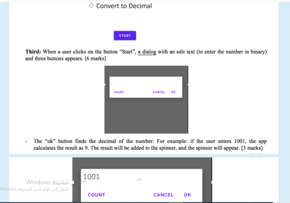 Solved Q1 Create An Android App Namely Convert To Decimal 