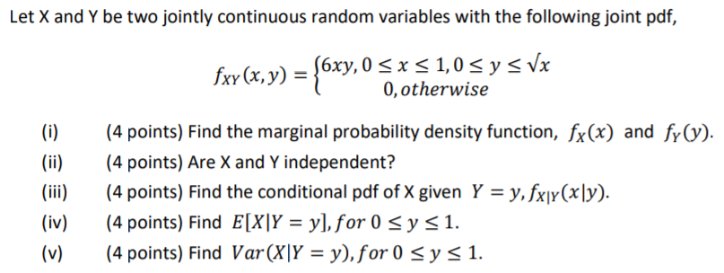 Solved Let X and Y be two jointly continuous random | Chegg.com