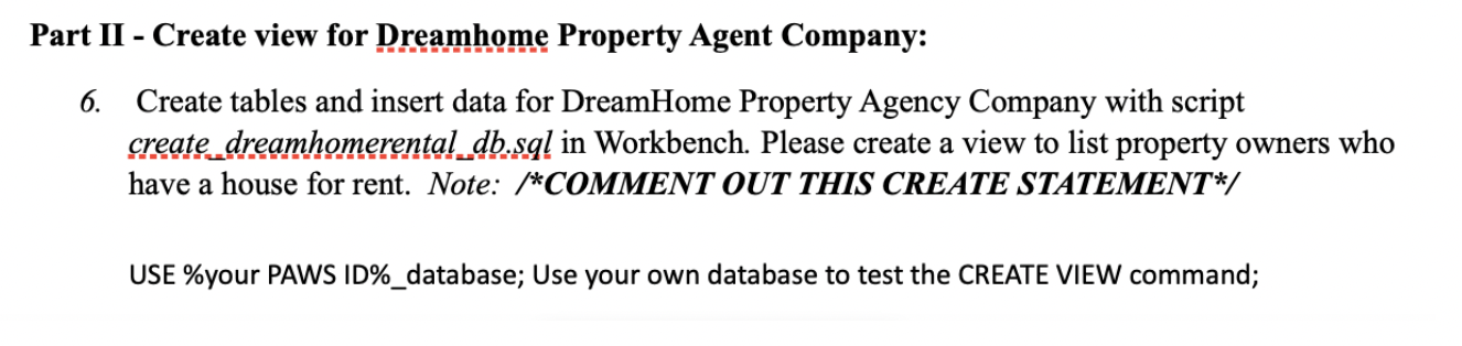 Solved Use YOURusername_database; DROP TABLE | Chegg.com