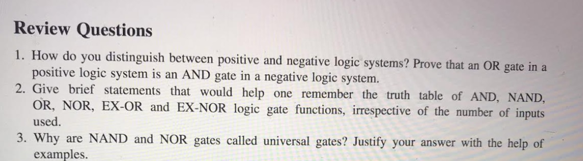 Solved Review Questions 1. How do you distinguish between | Chegg.com
