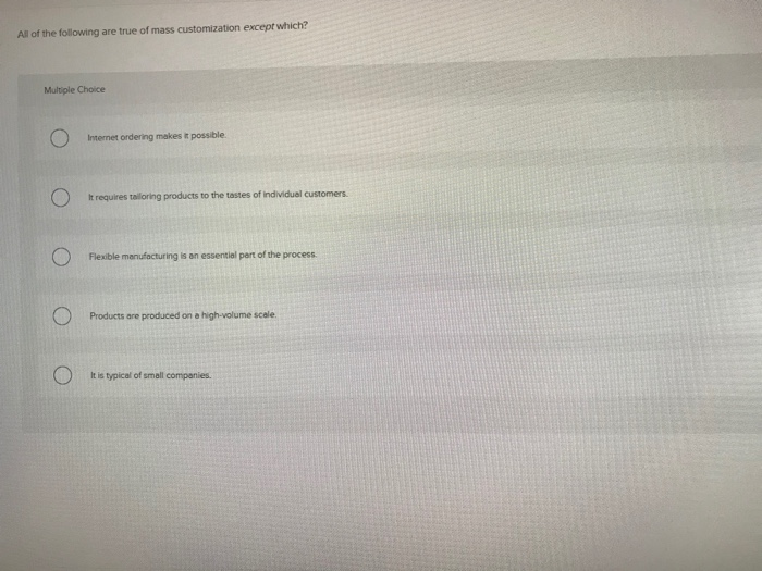 Solved All of the following are criterion used to select a | Chegg.com