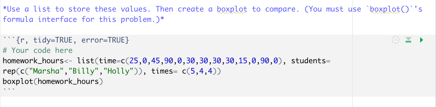 Solved I am supposed to use the list function but it won't | Chegg.com