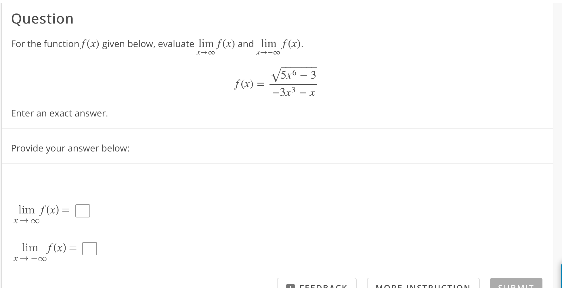 Solved For the function f(x) given below, evaluate | Chegg.com