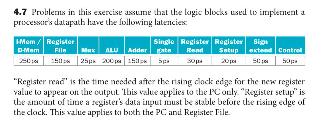 Solved 4.10 When processor designers consider a possible | Chegg.com