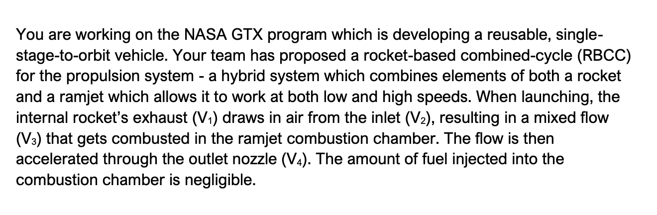 Solved You are working on the NASA GTX program which is | Chegg.com