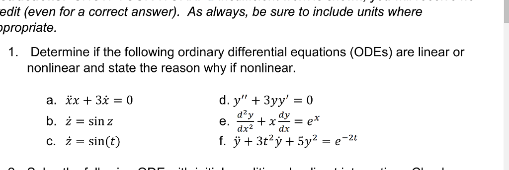 Solved edit (even for a correct answer) As always, be sure | Chegg.com
