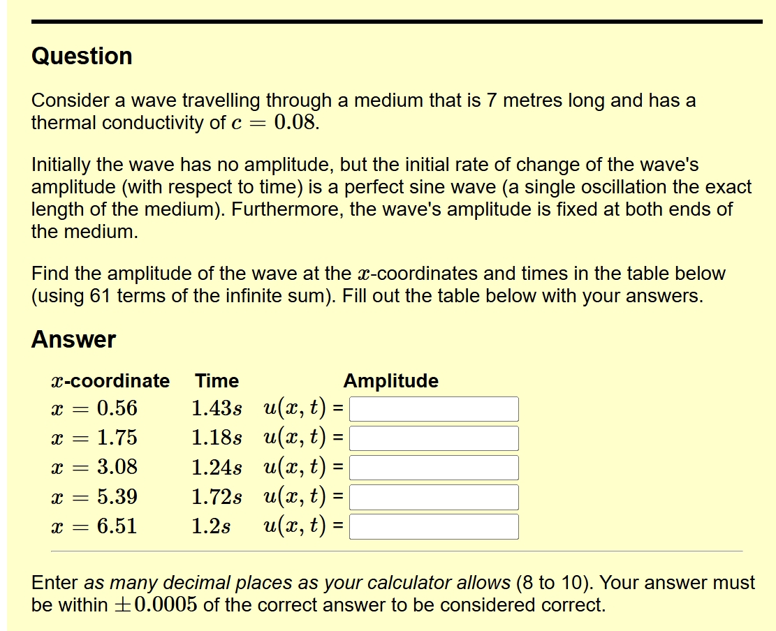 Solved Enter as many decimal places as your calculator | Chegg.com