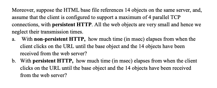 Solved Suppose that a user clicks on a link to obtain a Web | Chegg.com