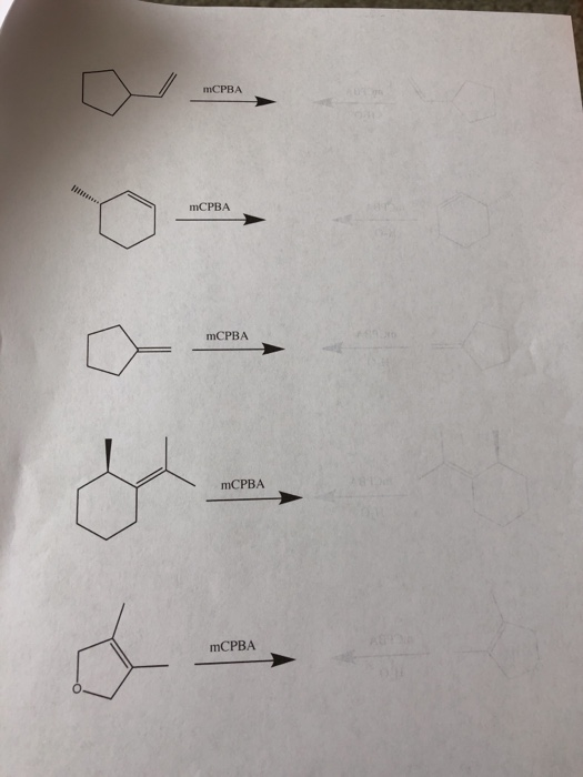 Solved mCPBA mCPBA mCPBA mCPBA mCPBA | Chegg.com
